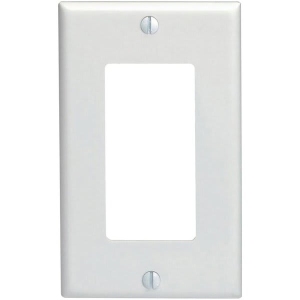 Leviton Decora 2-Gang Midway Nylon Decorator/rocker Wall Plate - White ...