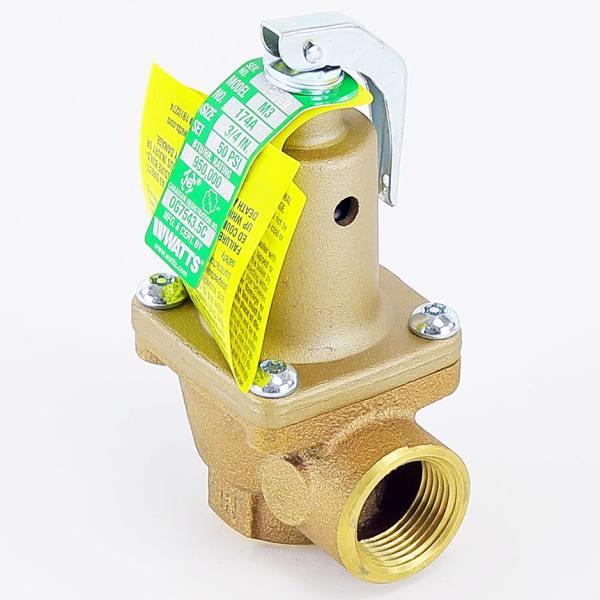Watts Pressure Safety Relief Valve #174a Bronze Body 125 Psi | HD Supply
