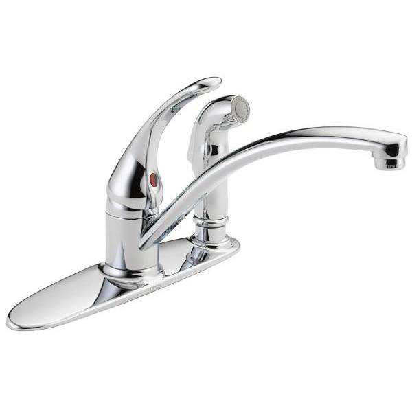 Delta Foundations Single-Handle 1-Spray Tub And Shower Faucet, Chrome ...