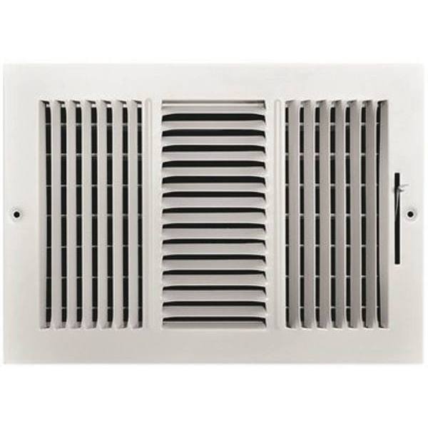 Truaire 12 In X 4 In 2-Way Steel Wall/ceiling Register | HD Supply