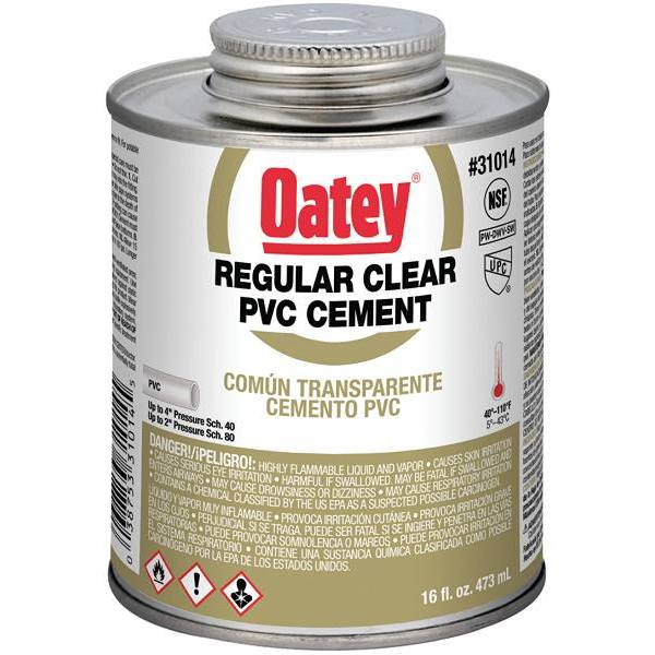 Oatey 8 Oz Heavy-Duty Clear Pvc Cement | HD Supply