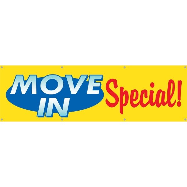 Move In Special Banner, Balloons, 5' X 3' | HD Supply