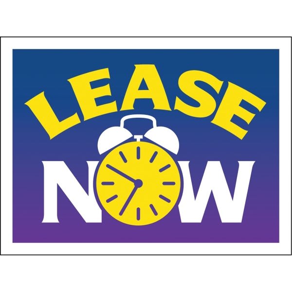 Aluminum Now Leasing Amenity Sign, Tulips, 24 X 18 | HD Supply
