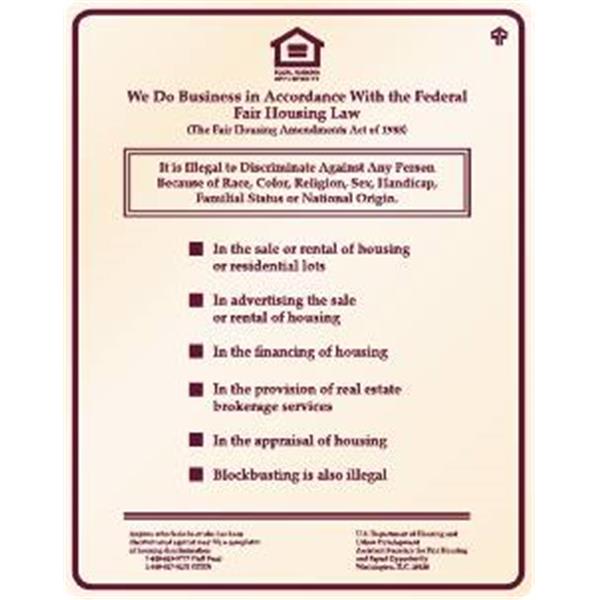 Fair Housing Signs | HD Supply