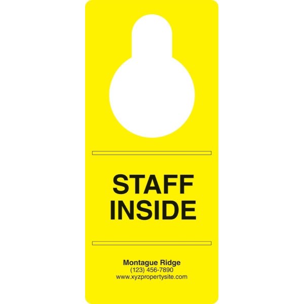 Two Sided Maintenance Door Tags, Semi-Custom, 3-1/2 x 6-3/4 | HD Supply