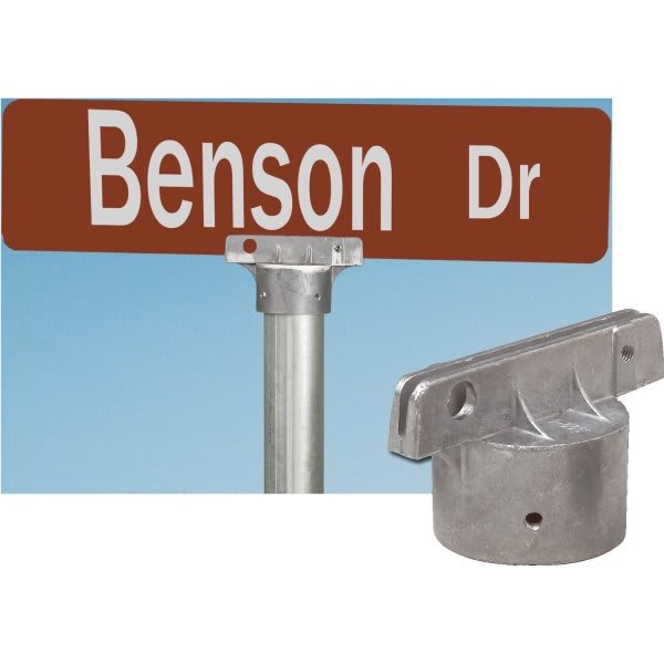 Steel Sign Post, Galvanized, 8' Height | HD Supply