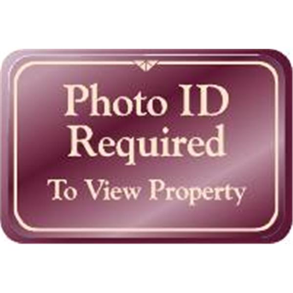Photo ID Required Desk Sign, 5 x 4 | HD Supply