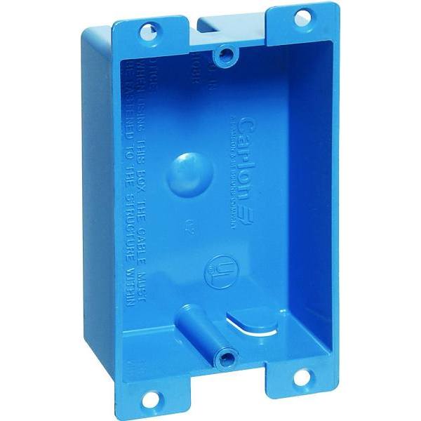 Carlon 1-Gang Deep Old Work Pvc Switch/outlet Electrical Box (Blue ...