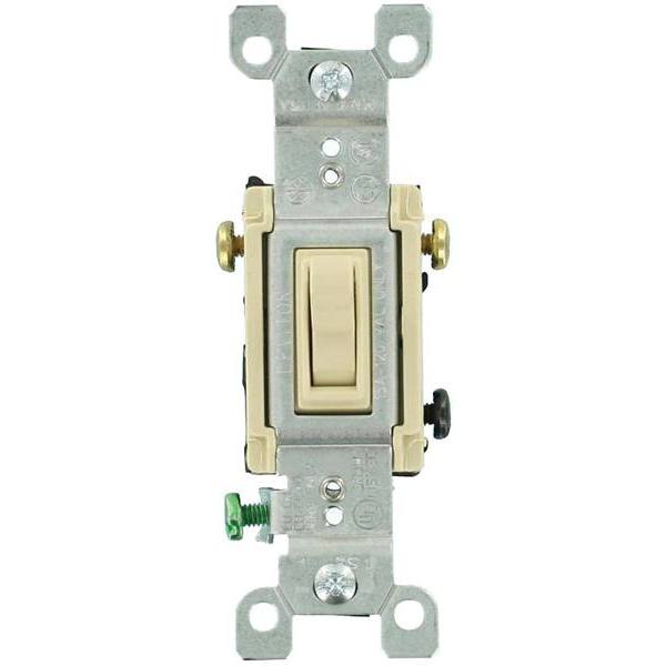 Leviton 15 Amp Single-Pole Toggle Light Switch, White | HD Supply