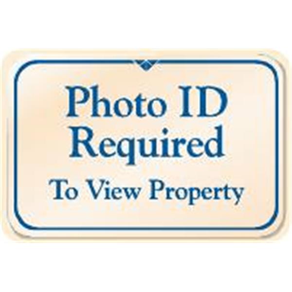Photo ID Required Desk Sign, 5 x 4 | HD Supply