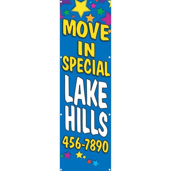 Move In Special! Banner, Stars, 20' x 4' | HD Supply
