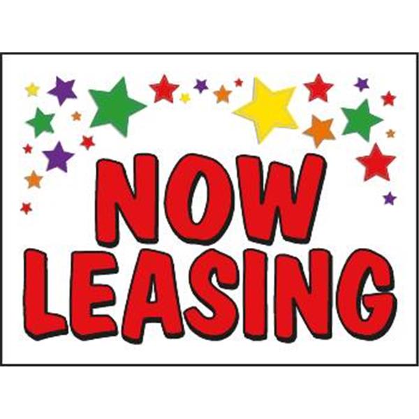 Coroplast Now Leasing Amenity Sign, Red and White | HD Supply