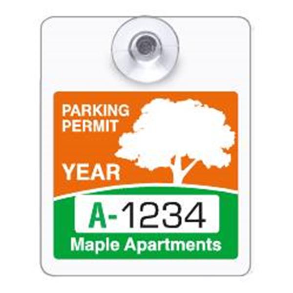Plastic Parking Permit Tags, Orange, 2-1/2 x 3, Package of 100 | HD Supply