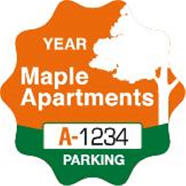 Parking Permit Window Stickers, Blue & Green, 3 x 2 Package Of 100 | HD ...