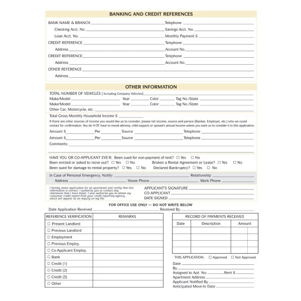 Resident File Folder, Legal Size,Leasing Records, Package Of 100 | HD ...