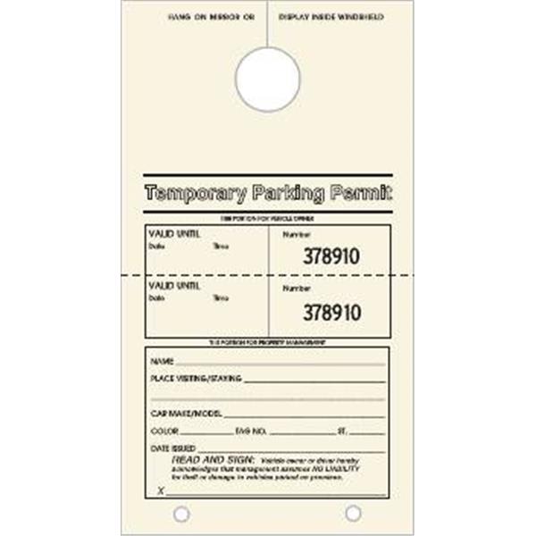 Temporary Monthly Parking Tags Package Of 100 | HD Supply