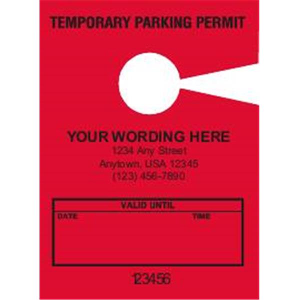 Temporary Parking Pass, Green, 3-1/2 x 5-1/2, Package of 100 | HD Supply