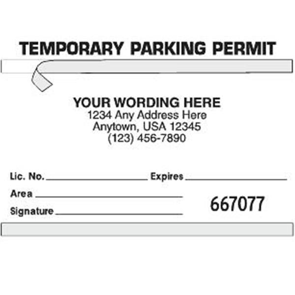 Parking Permit Window Stickers, Yellow, 3 x 1-1/2, Package of 100 | HD ...