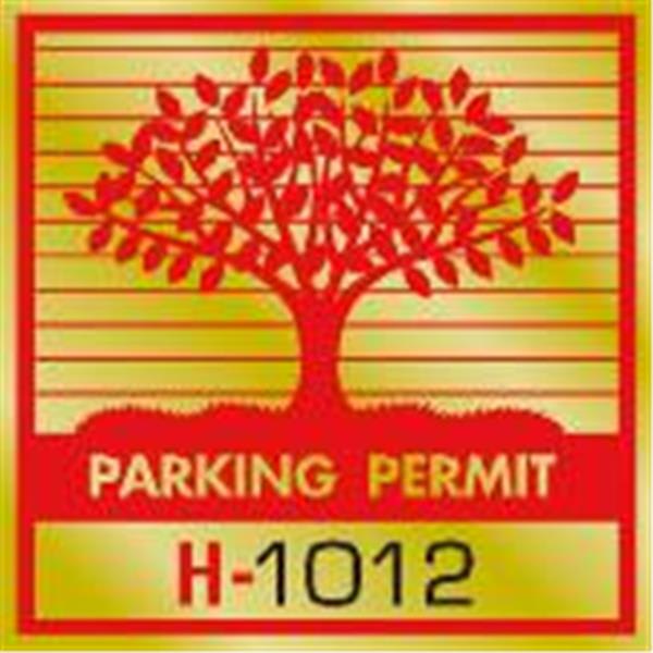 Custom Parking Permit Bumper Stickers, 3 Diameter Circle, Package of ...