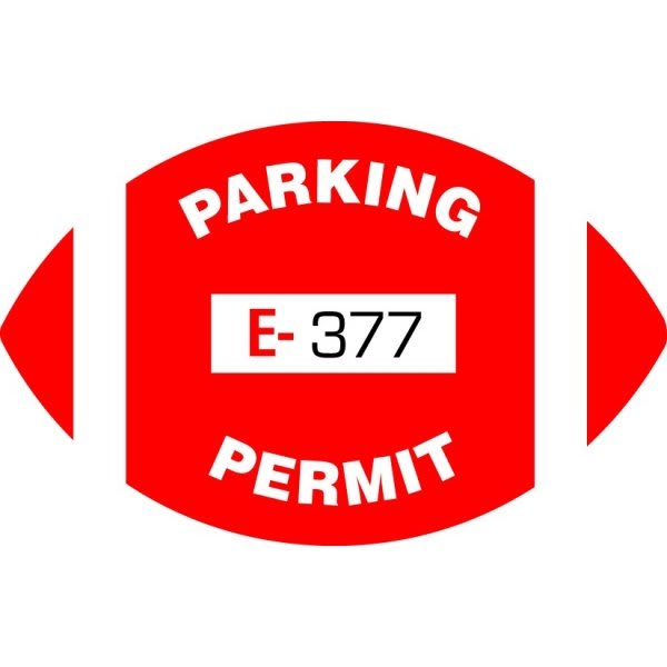 Parking Permit Window Stickers, Red, 3 x 2, Package of 100 | HD Supply