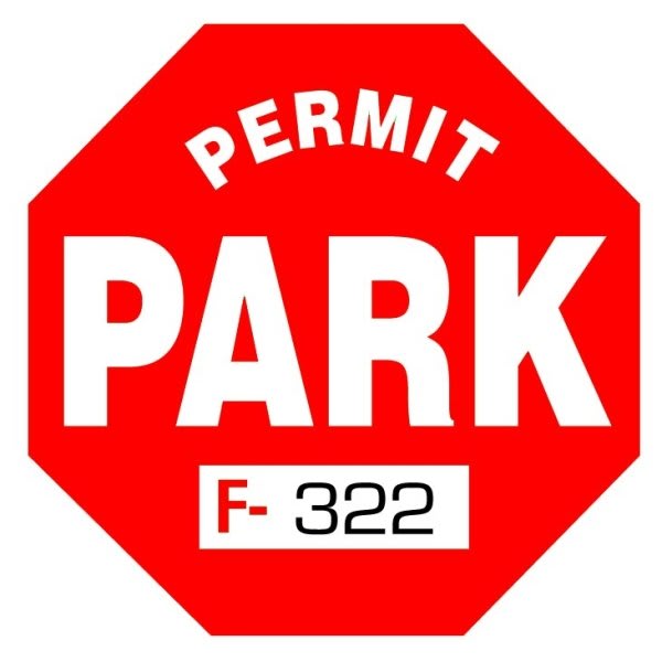 Parking Permit Static Cling Sticker, Green Tree, 2-1/4 Diameter ...
