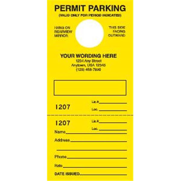 Temporary Parking Pass, Green, 3-1/2 x 5-1/2, Package of 100 | HD Supply