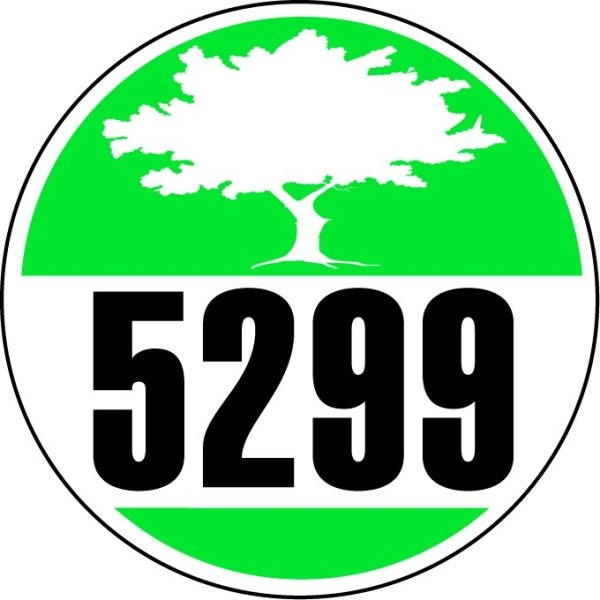 Parking Permit Static Cling Sticker, Green Tree, 2-1/4 Diameter ...