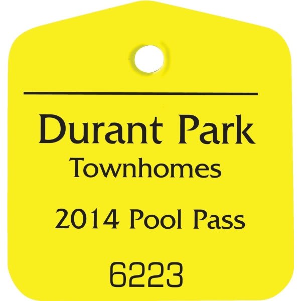 Recreational Pool Pass Green, Package Of 100 | HD Supply