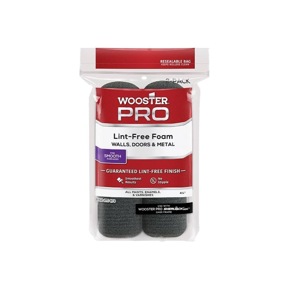 Wooster Pro 4-1/2" x 1/4" High-Density Woven Mini Roller Covers ...