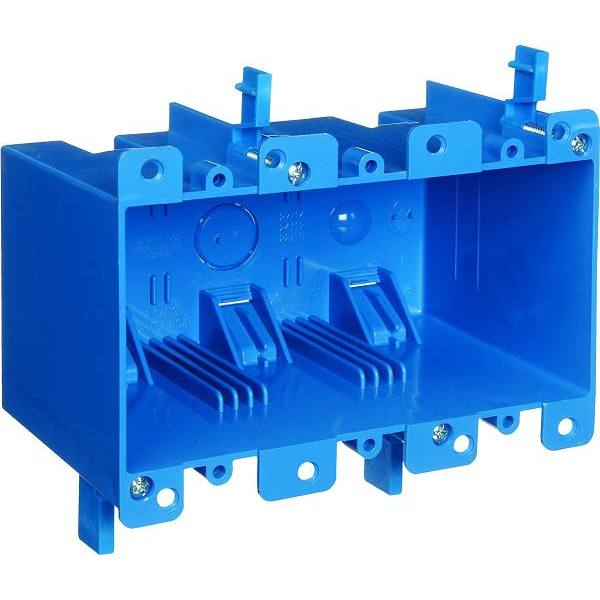 Carlon 1-Gang Deep Old Work Pvc Switch/outlet Electrical Box (Blue ...