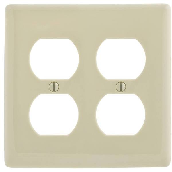 Leviton Decora 2-Gang Midway 1-Toggle Combo Nylon Wall Plate Lt Almond ...