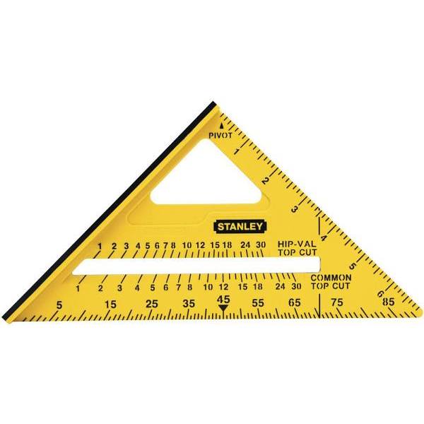 Stanley® 24" Flat Carpenter's Square, English, Steel, Embossed ...