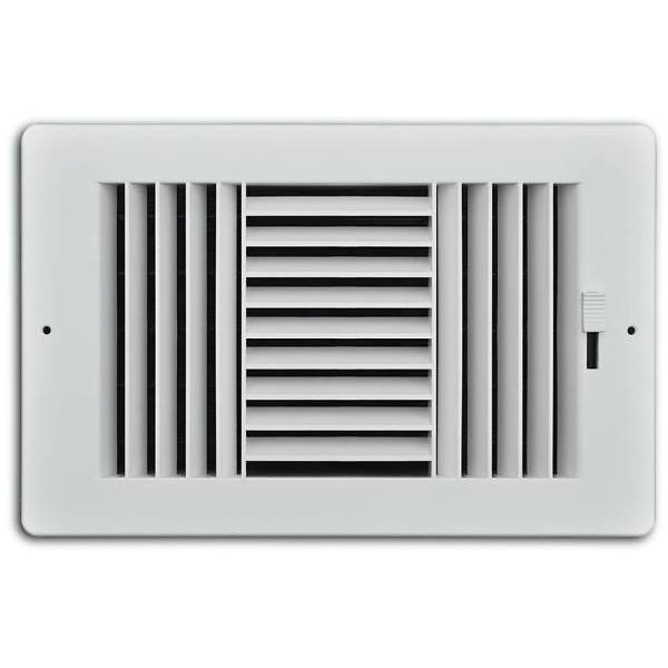 12x6" Three-Way Plastic Register | HD Supply