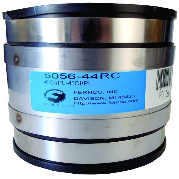 Fernco 1-1/2 x 1-1/4 Inch 4.3 Psi Flexible Pvc Clamp Reducer Coupling ...