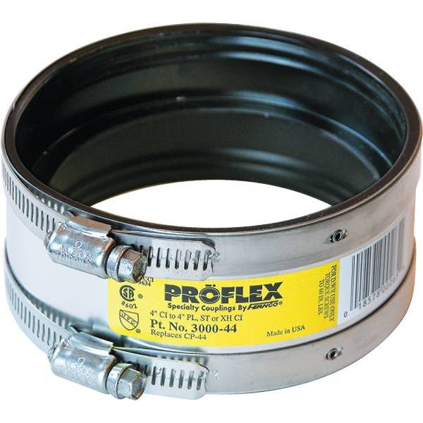 Fernco 4" X 4" Flexible Pvc Clamp Coupling | HD Supply