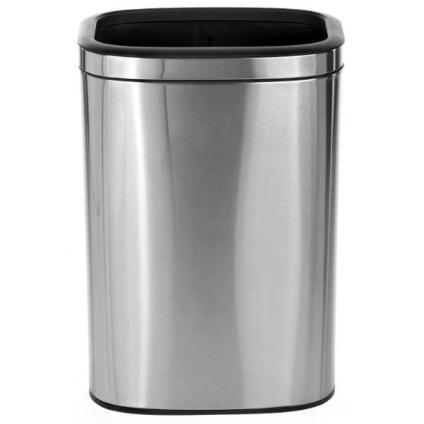 Alpine Industries 10.5 Gallon Stainless Steel Open Top Dual Compartment ...
