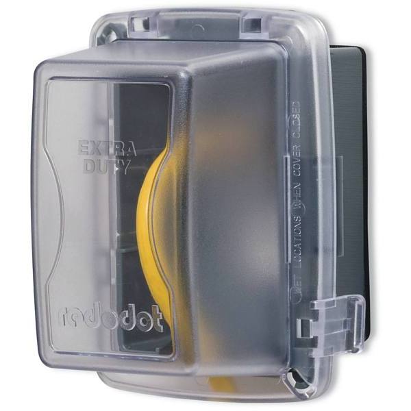 Hubbell 1-Gang Extra-Duty In-Use Weatherproof Cover (Bronze) | HD Supply