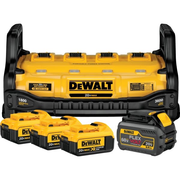 Dewalt 15-Amp Gfci Power Station With Detachable Work Light And Cord ...