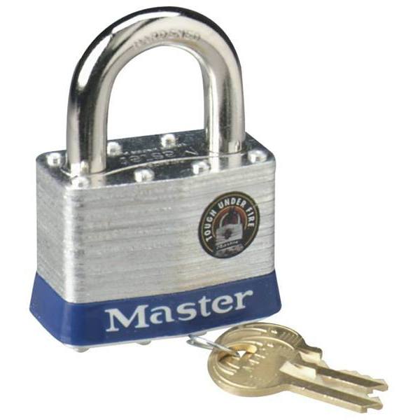Master Lock No. 3 Steel Laminated Padlock 2 In L Shackle Keyed Alike No ...