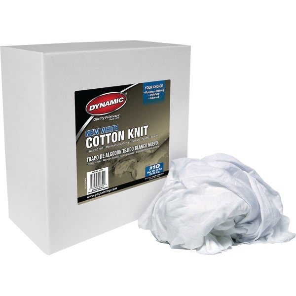 Merit Pro Dynamic 00625 #10 8 Lb Block Recycled White Cotton Knit ...