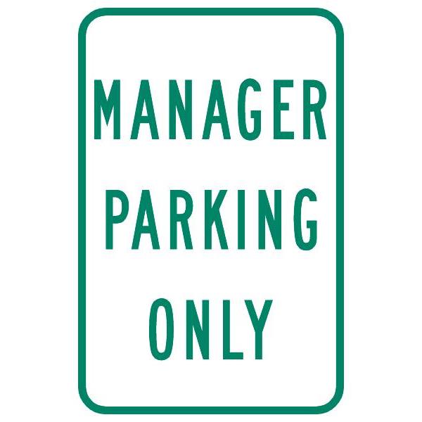 "Maintenance Vehicle Parking Only" Sign, Non-Reflective, 12 x 18" | HD ...