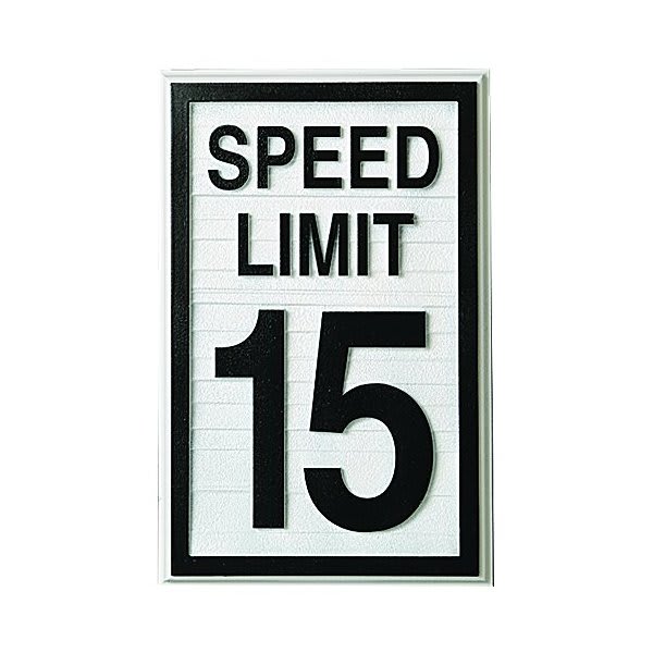 "speed Limit 15" Sign, Reflective, 12 X 18" | HD Supply