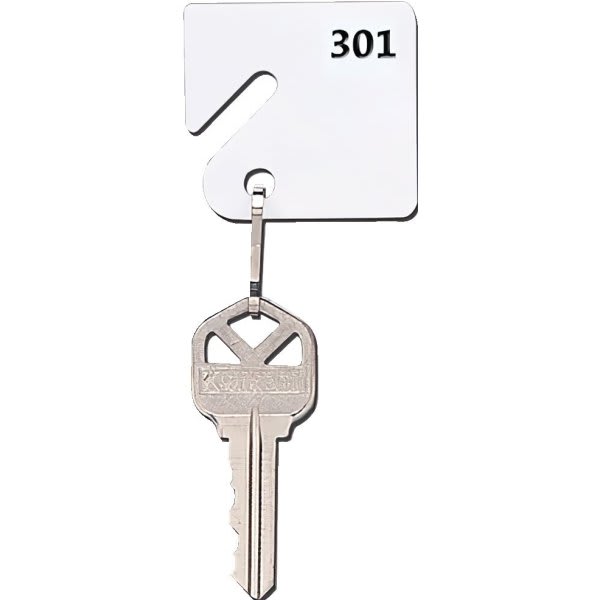 White Slotted Key Ring | HD Supply