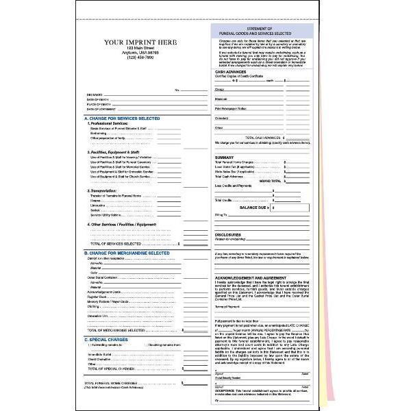Funeral Worksheet Version II, Imprinted Package Of 100 | HD Supply