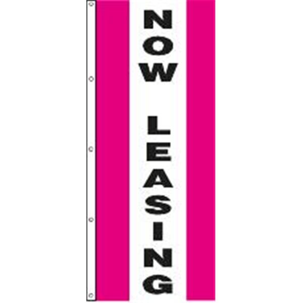 Vertical Now Leasing Flag, Festive, 3' x 8' | HD Supply