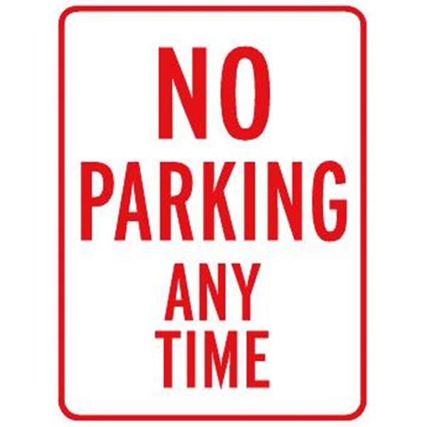 "NO PARKING" Sign, Non-Reflective, 12 x 18" | HD Supply