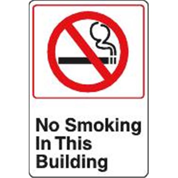 No Smoking Interior Sign, Ohio, 6 x 9 | HD Supply
