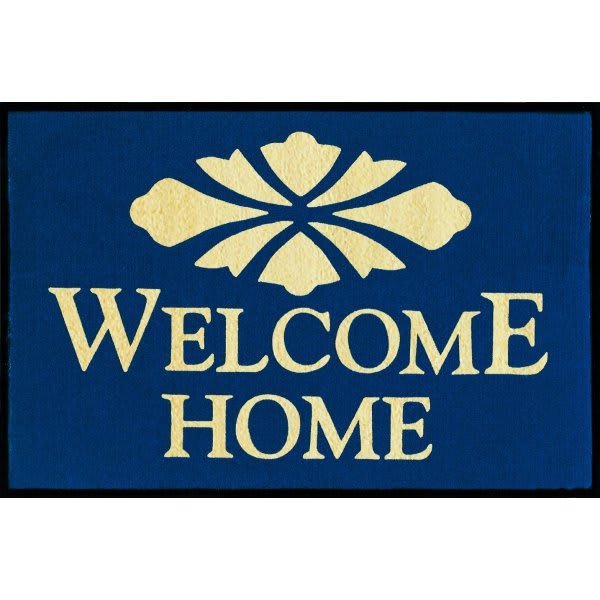 Apache Mills "Welcome" Outdoor Floor Mat With Iron Gate Pattern, 18" x ...