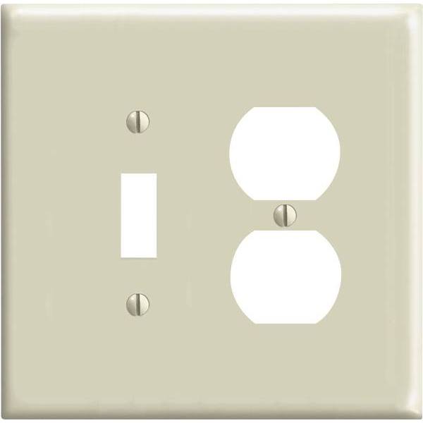 Leviton Ivory 2-Gang Toggle Wall Plate | HD Supply