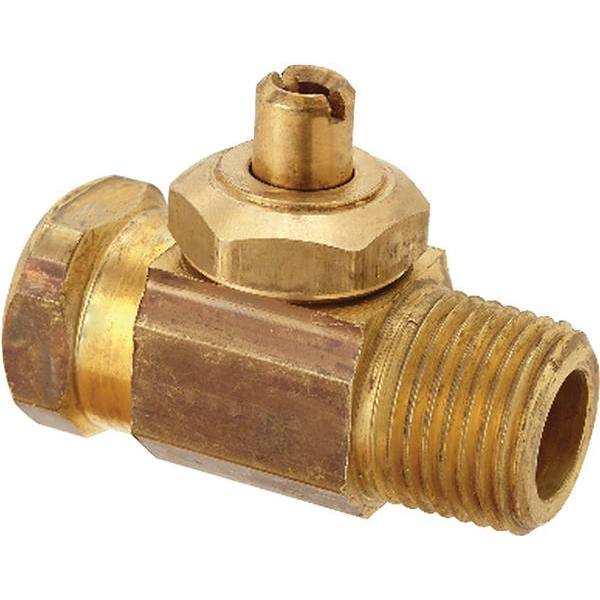 Brasscraft® Multi-Turn Angle Stop Valve 1/2" Comp X 3/8" Comp | HD Supply